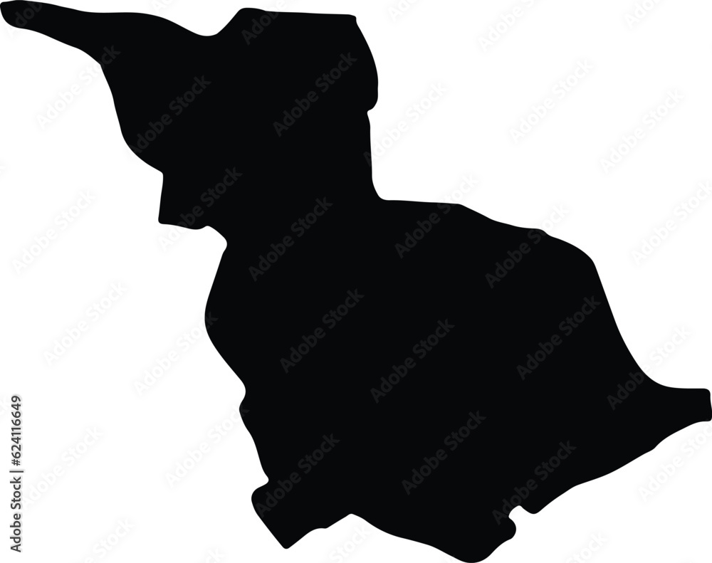 Silhouette map of Babil Iraq with transparent background. Stock Vector ...