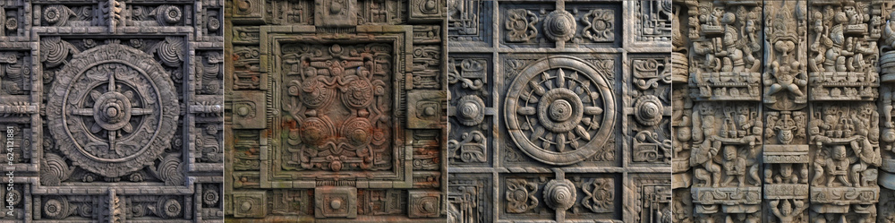 Authentic Indian temple design in seamless texture format Ideal for ...