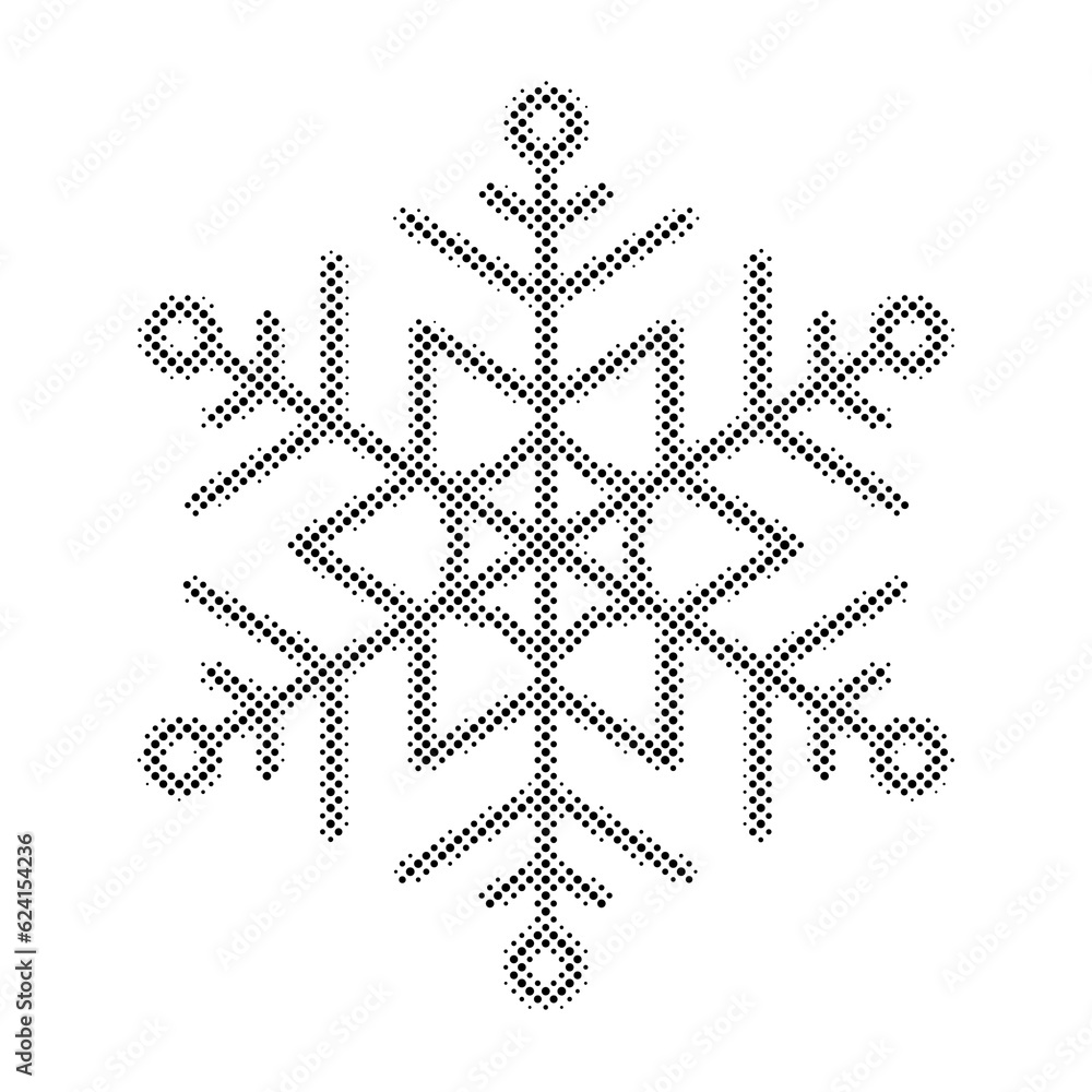 Snowflake for snow design. Black faded silhouette snowflakes isolated ...