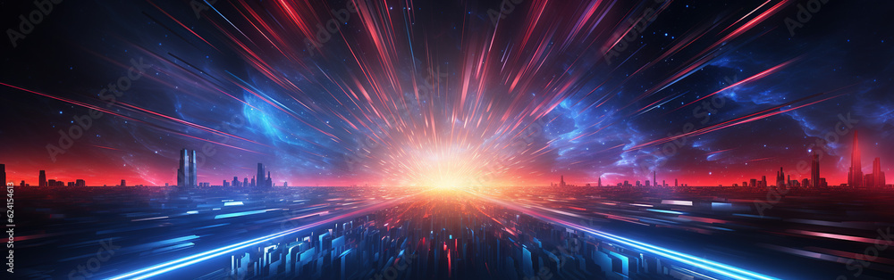 Tetris Hyperspace, minimalist neo colored background for illustration ...