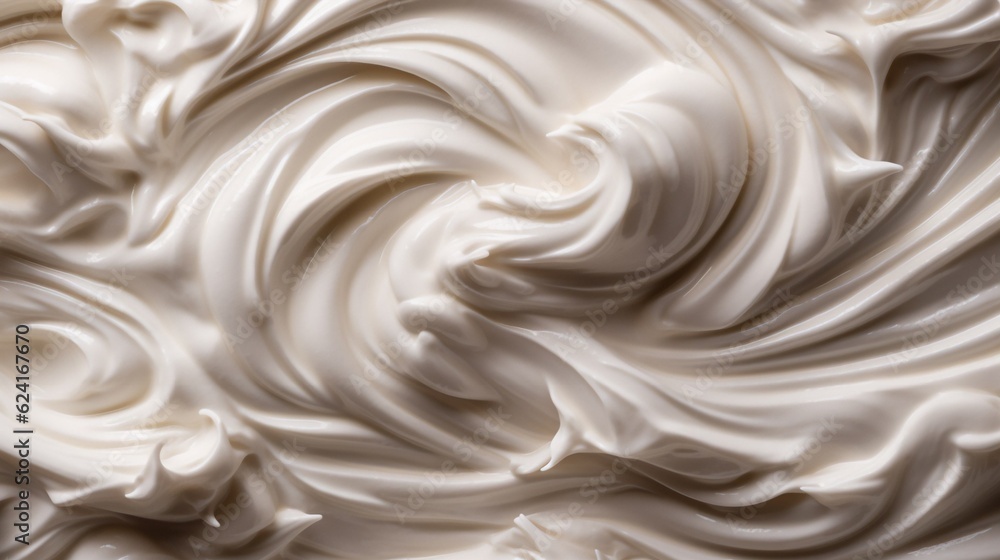 Creamy whipped cream texture, pattern for background, ai generation ...
