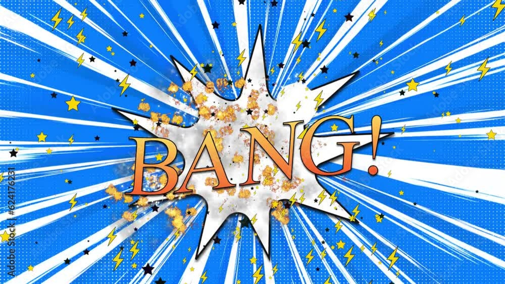 Comic Style Bang Word Retro Popart Comic Book Animation, Comic Pop Art ...