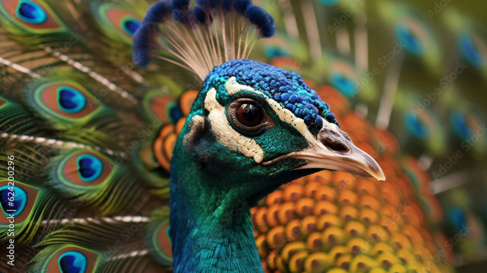 close up of peacock HD 8K wallpaper Stock Photographic Image Stock ...