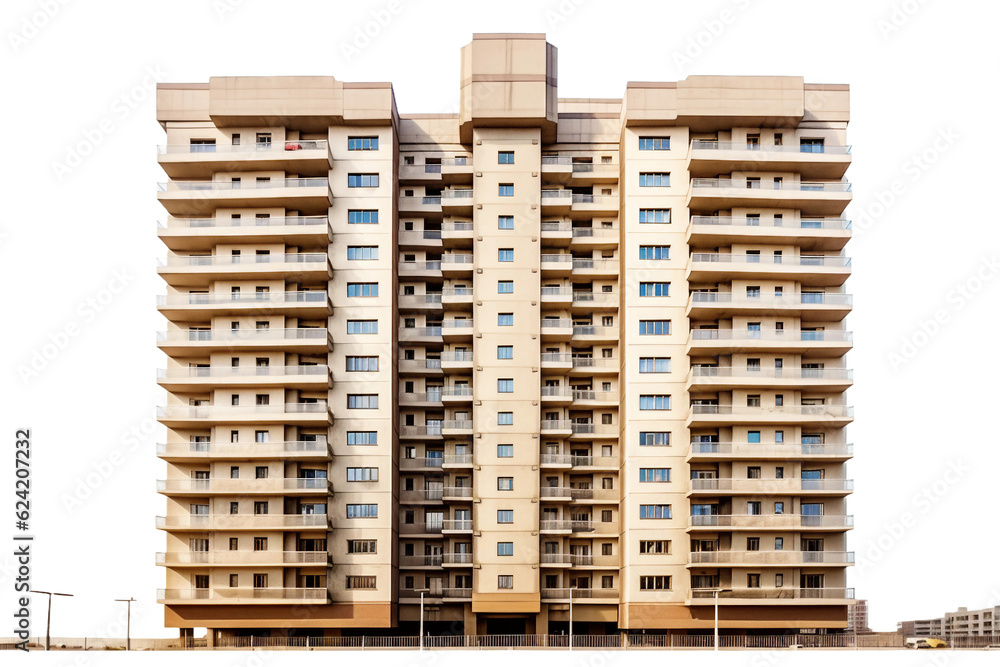 Condo building. isolated object, transparent background Stock Photo ...