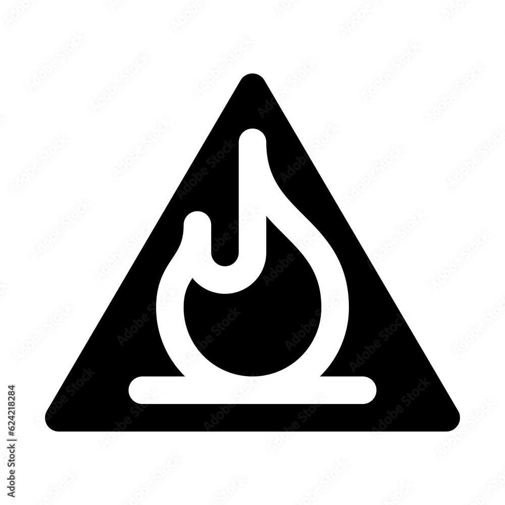 flammable Icon Symbol For Packaging Design Standart Stock Vector ...