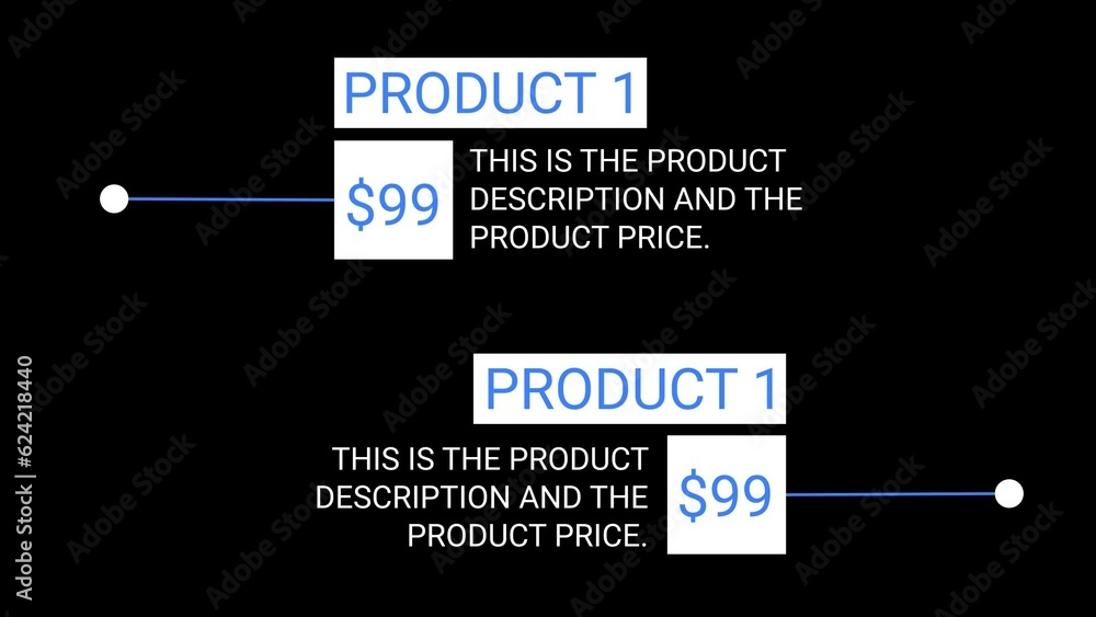 Simple Cost Callout with Title and Description Stock Template | Adobe Stock