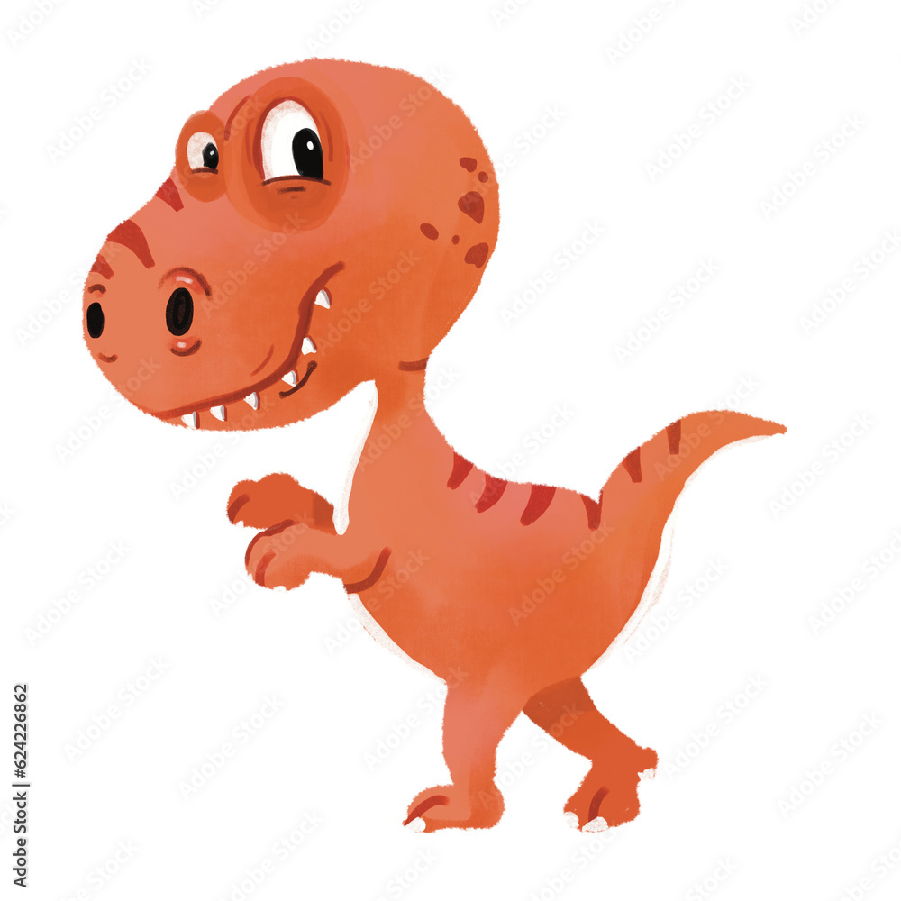 red t-rex dinosaur Stock Photo | Adobe Stock