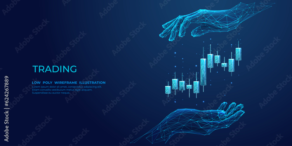 Abstract Human Hand Holding Candlestick. Stock Market and Investment ...