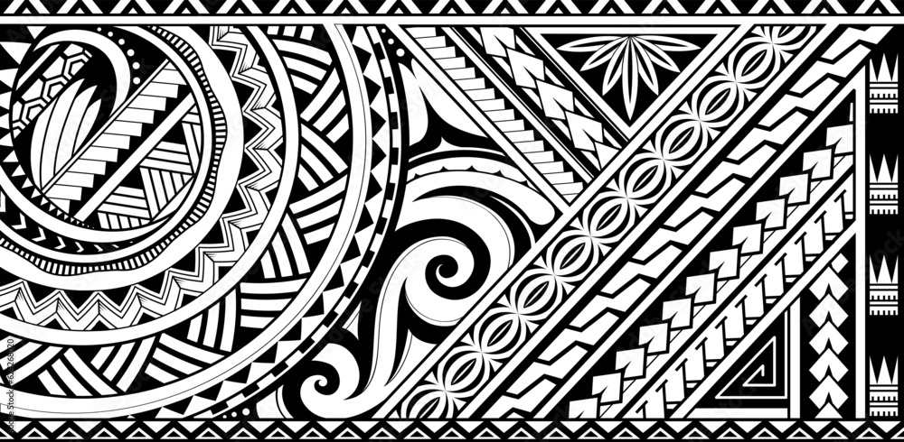 Armband tattoo in tribal Polynesian style Stock Vector | Adobe Stock