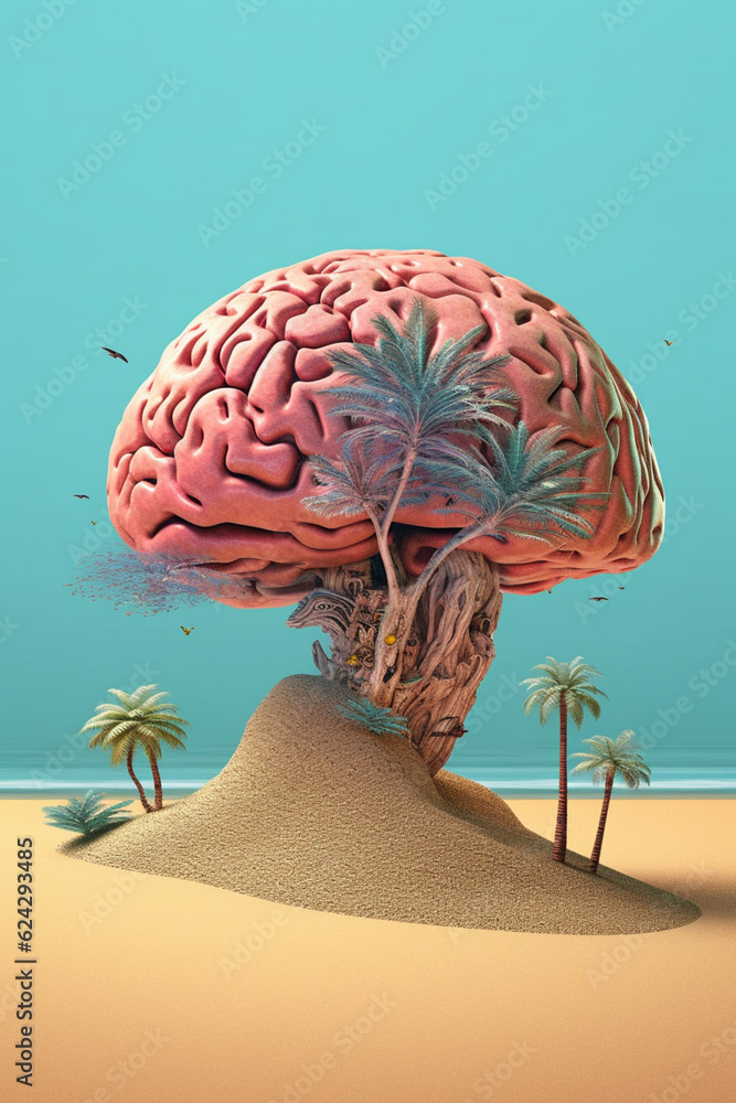 A mixed media artwork combining hand-drawn elements and digital ...