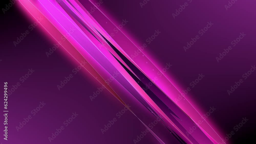Gradient pink background animation of glowing curved shapes rotating ...