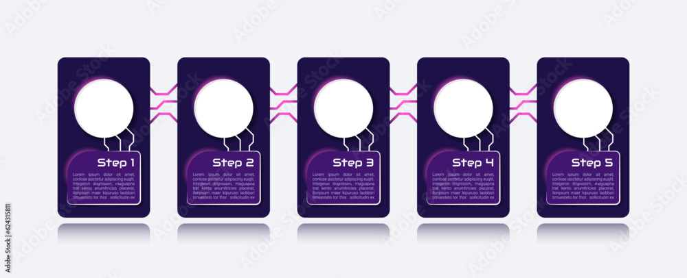 Software development infographic chart design template. Abstract ...