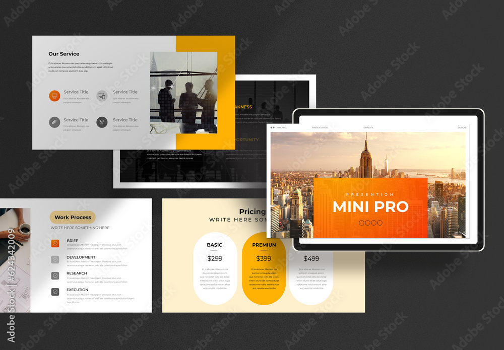 MiniPro Presentation Stock Template | Adobe Stock