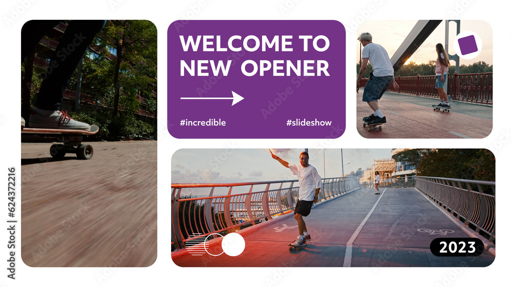 This template features a minimalistic design with simple text ...