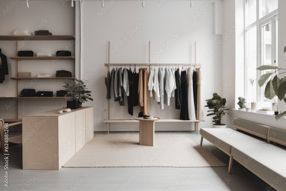 modern and minimalist store with ethical fashion brands in the ...