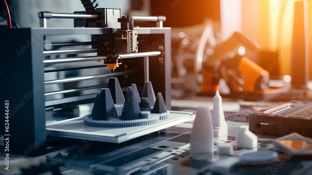 Rapid Prototyping concept. The accelerated process of creating scale ...