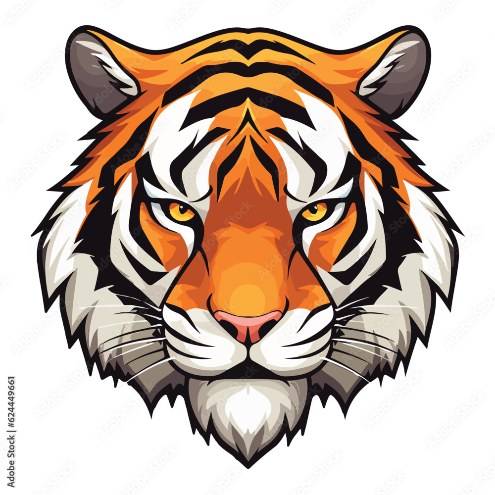 tiger face vector,sync tiger eps file,for cricut,tiger cartoon ...