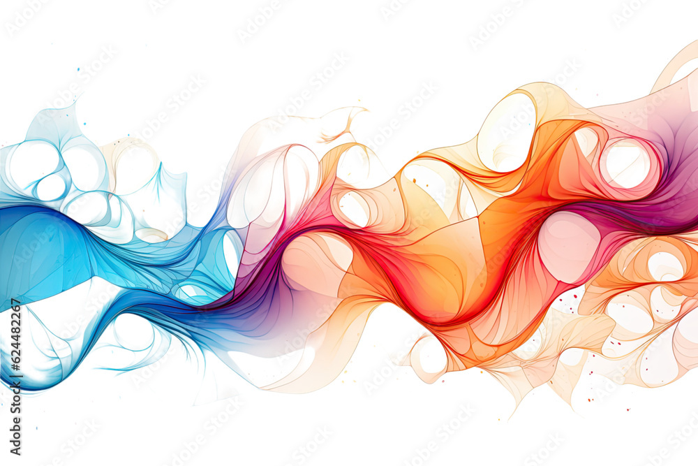 harmonious patterns swirling in an abstract shape isolated on a ...