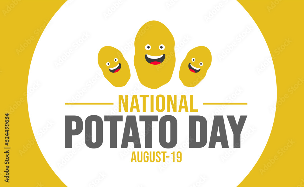 National Potato Day background template. Holiday concept. background ...