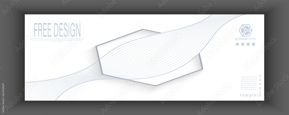 Linear composition. Template for the design of banners, posters and ...