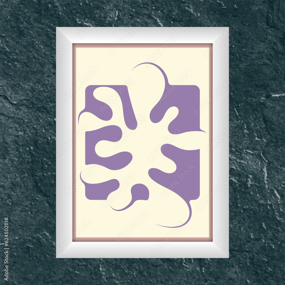 Layout of an abstract painting. Template for print, banner, poster and ...