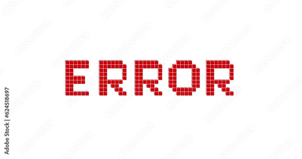 Pixel error for game, glitch, pixel art, pixel effect. 8 bit for video ...