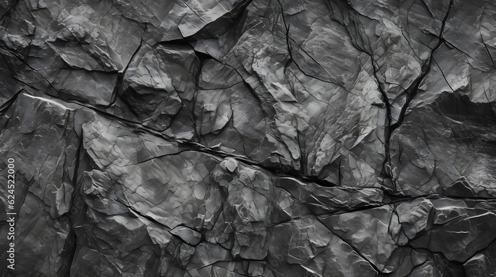 Black white rock texture. Dark gray stone granite background for design ...