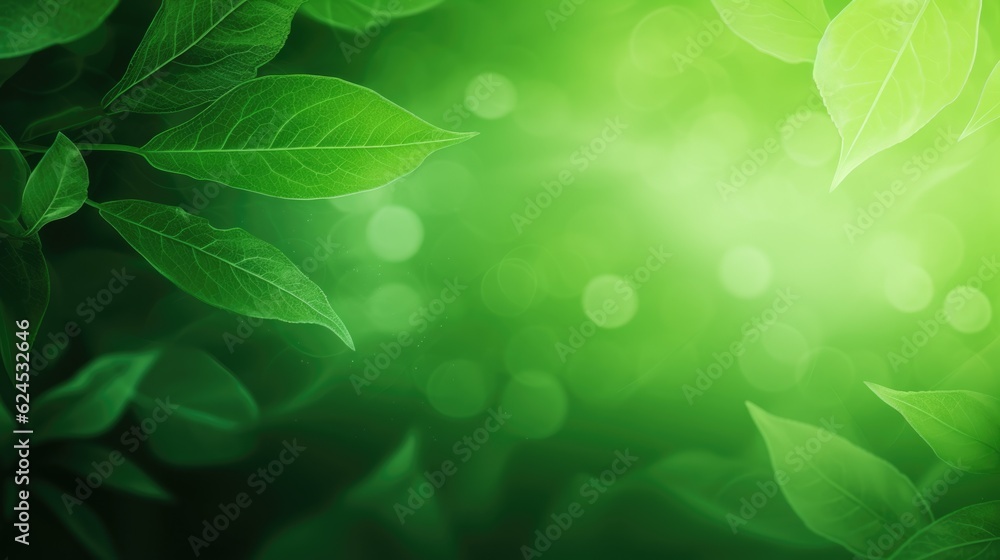 Green leaves eco-friendly background with place for text. Concept of ...