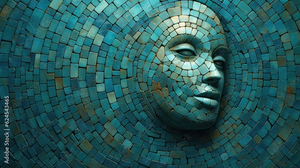 Troubled mind at rest, head filled with spinning thoughts of anxiety ...