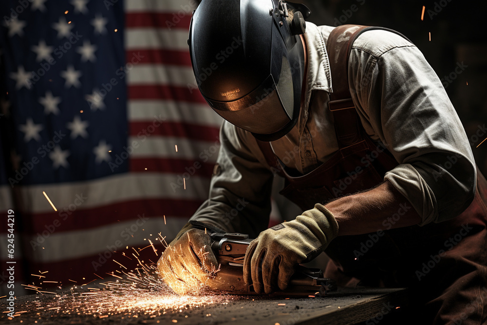 Labor Day. is a sign of remembrance of the labor protests in Chicago ...