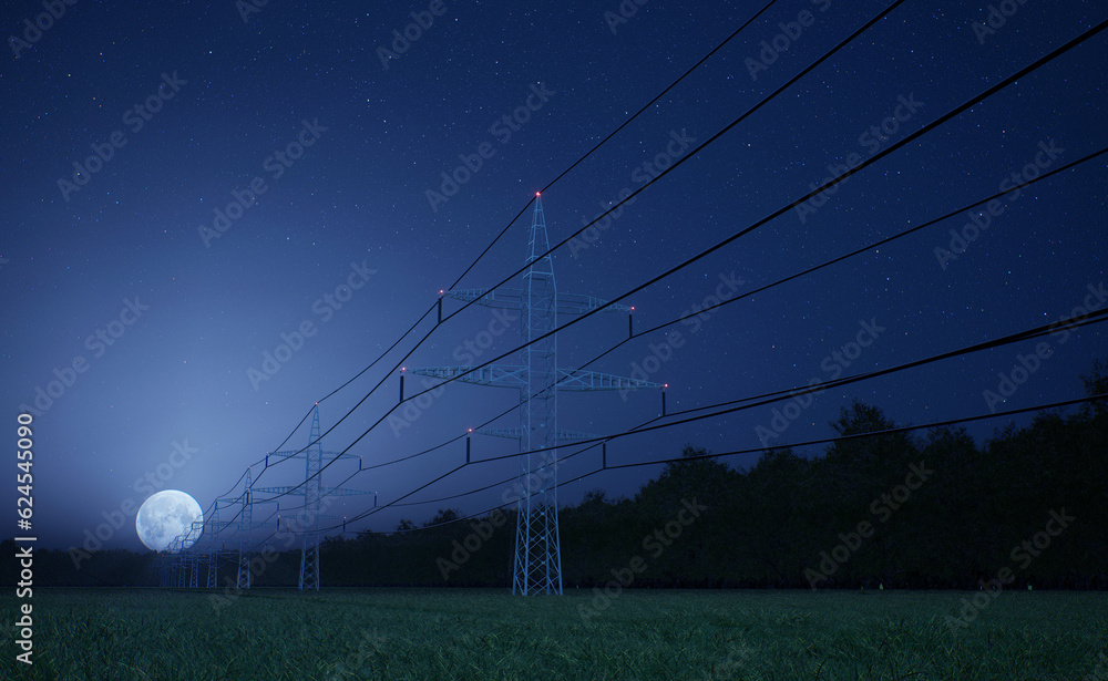 Electrical grid interconnected network used for electricity delivery ...