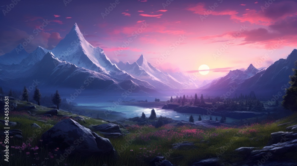 Open World Environment Game Art Stock Photo | Adobe Stock