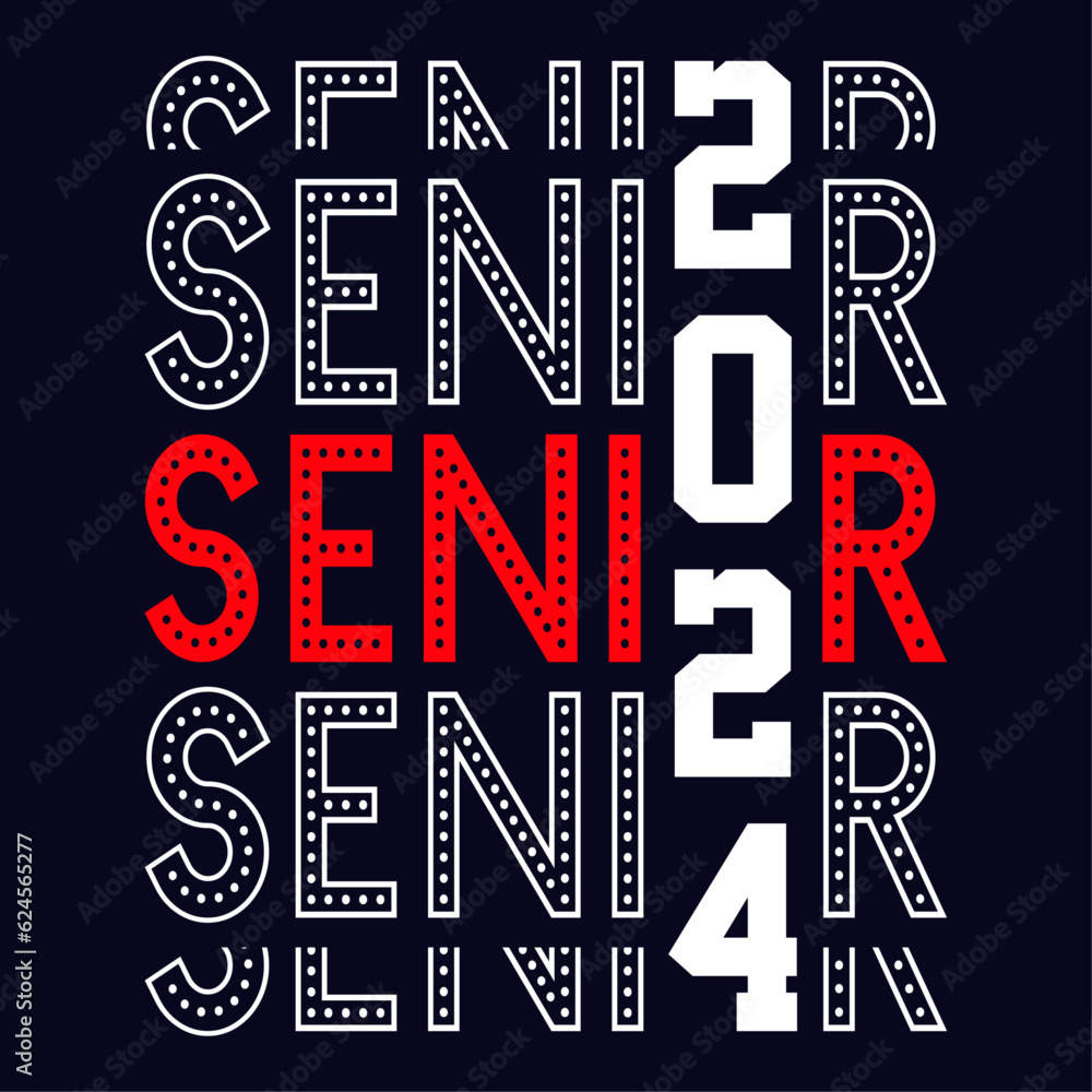 Senior Class greeting, invitation card. Text for graduation design ...
