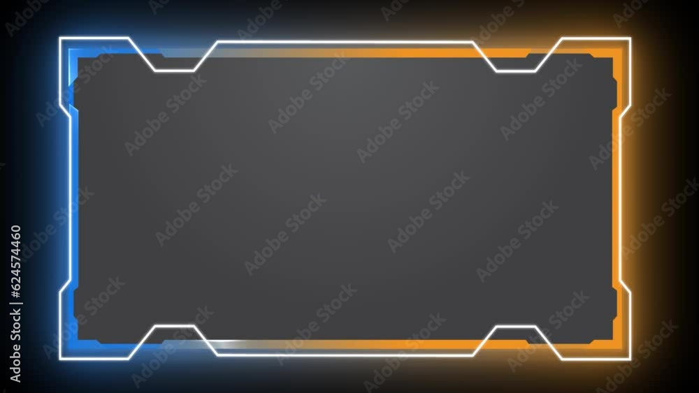 Stream Overlay Animated Facecam For Gamers. Web Camera Frame 4K ...
