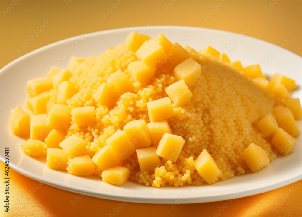 Traditional Brazilian couscous (cuscus/cuscuz). Tropical food. The ...