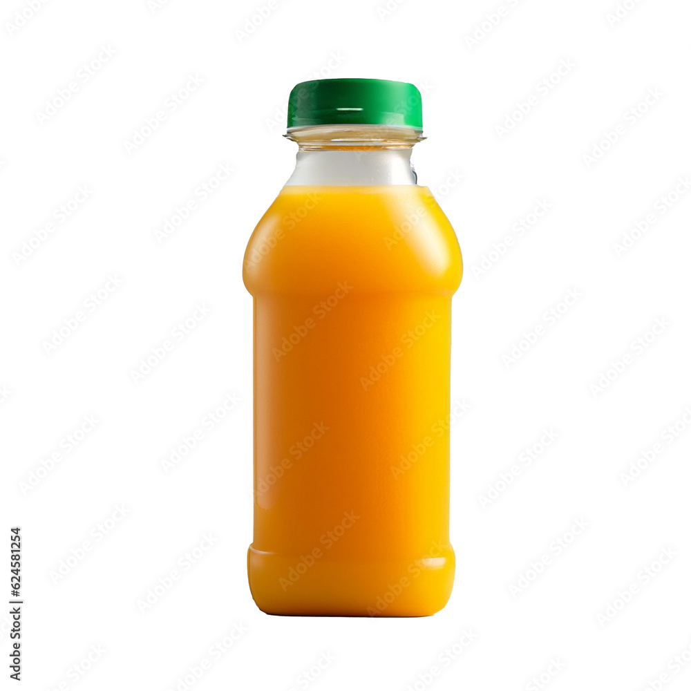 Mango Juice Bottle On Transparent Background Png Ai Generated Stock ...