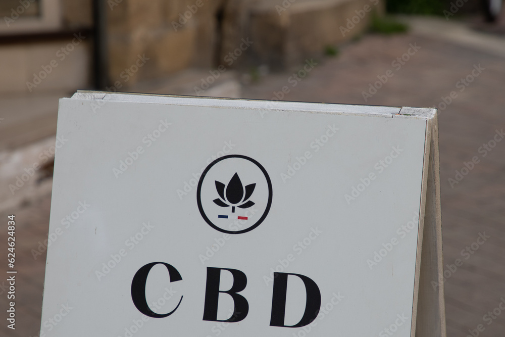 le chanvrier francais cbd shop logo and text sign of store marijuana ...