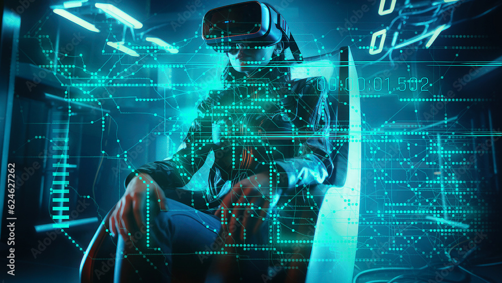 Cyber Punk Transitions Stock Template | Adobe Stock