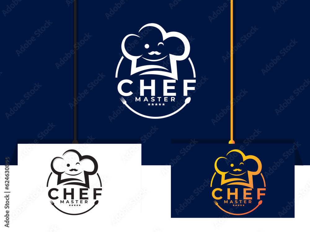 Chef master logo design. Chef logo. Creative. Food. Restaurant. Hotel ...
