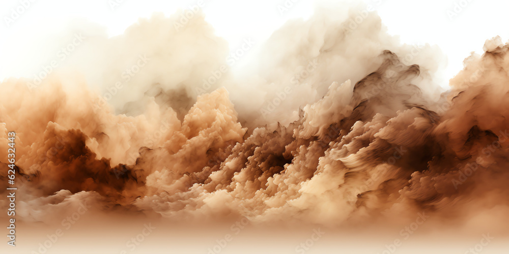 Sandstorm sand dust dirt clouds transparent texture - Generative AI ...