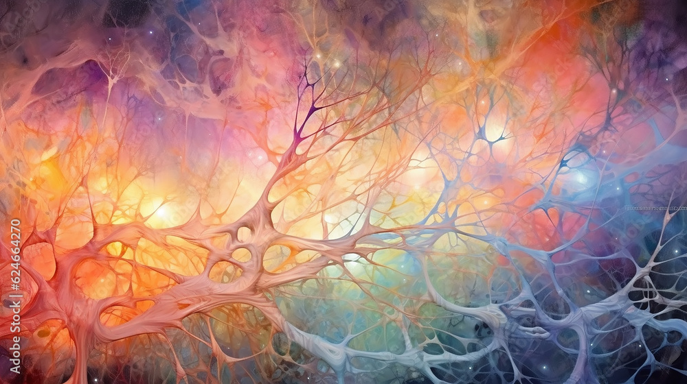 neural connections mycelium background microscopic abstract dna ...