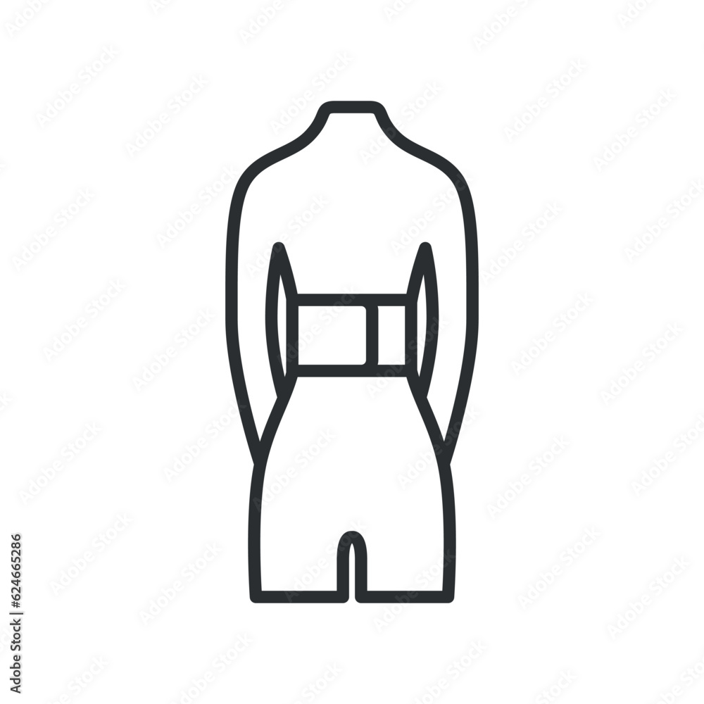 Lumbar Belt icon. Monochrome simple Fitness icon for templates, web ...
