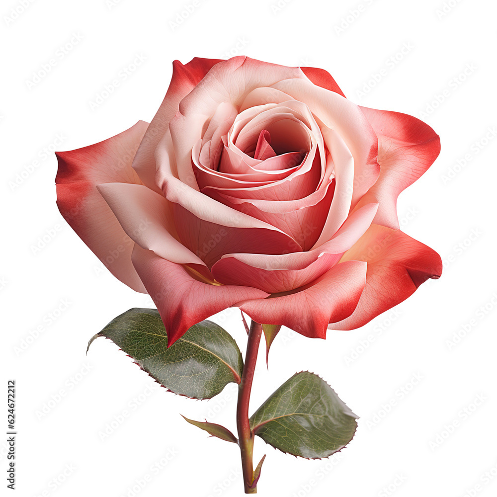 Peach, Pink Rose on transparent background Remove png created with ...