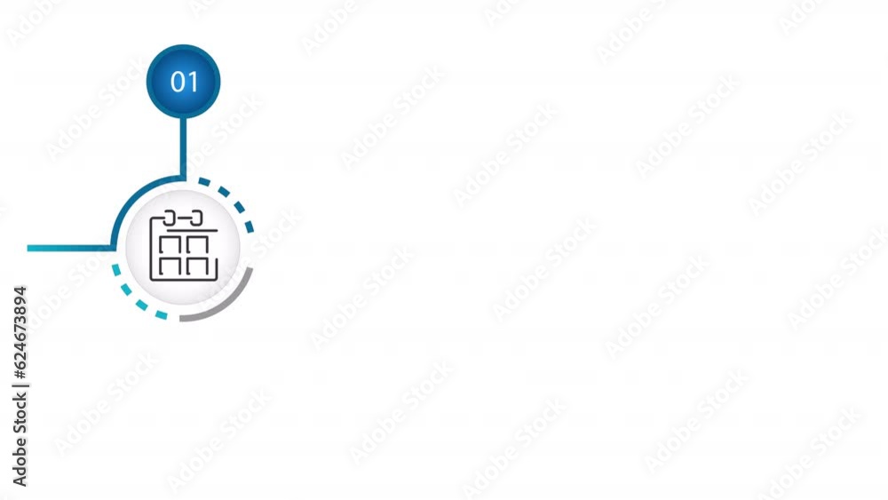 Animated company flowcharts. Business service. Client support ...