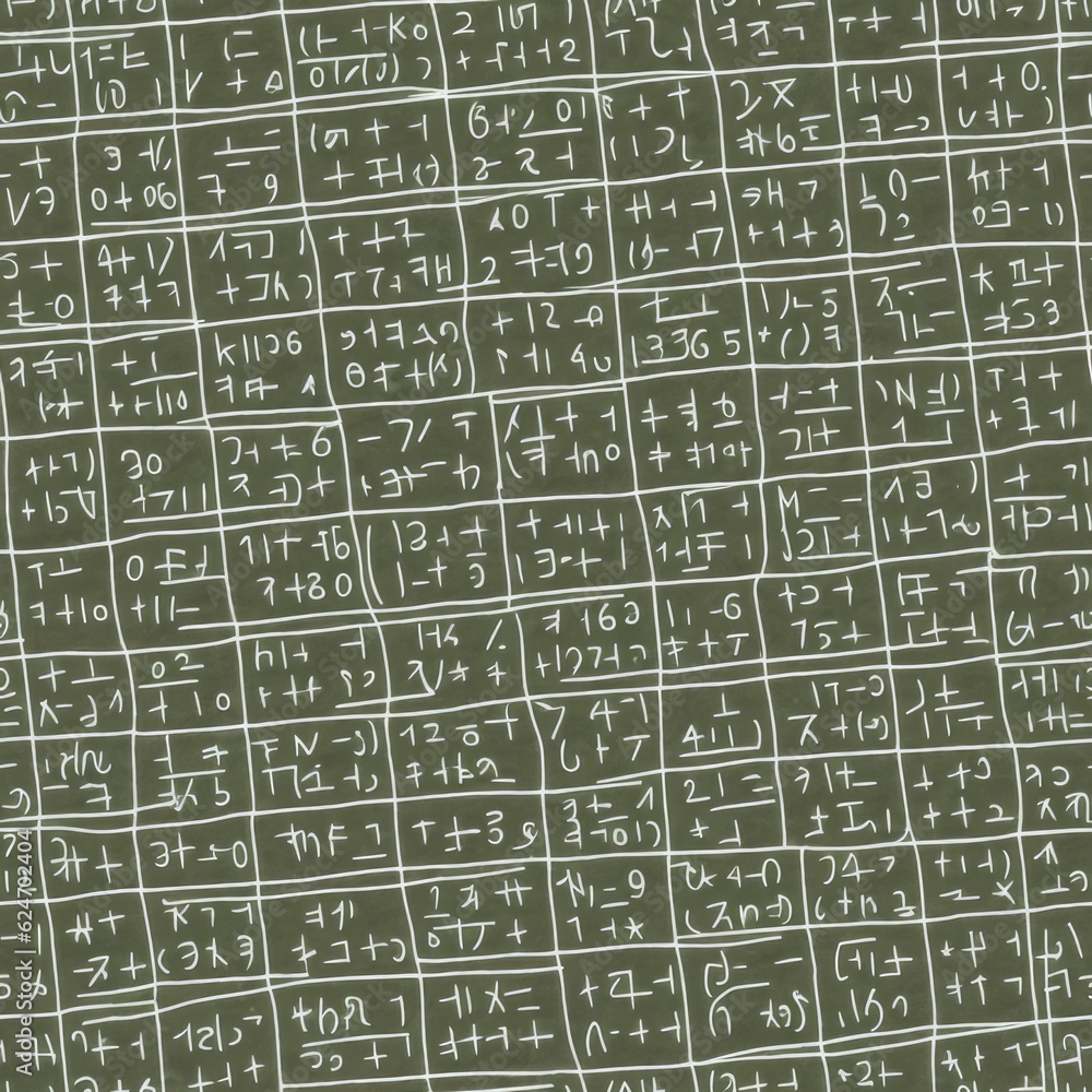 Poster seamless texture with cells math abstract symbols. generative ai ...