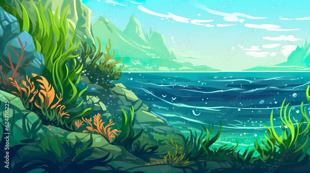 Abstract background ocean currents. A visually stunning composition of ...