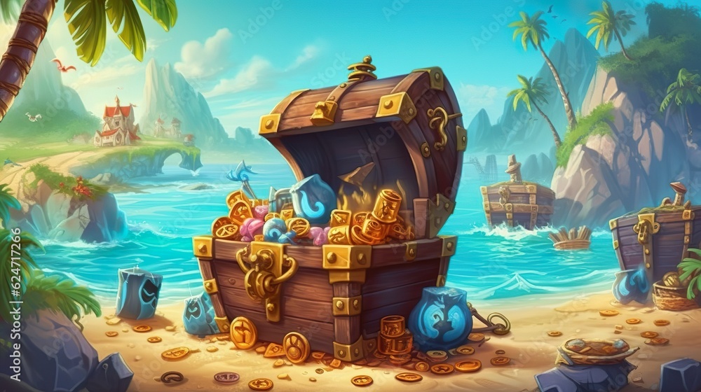 Abstract background treasure. The fusion of abstract background and ...