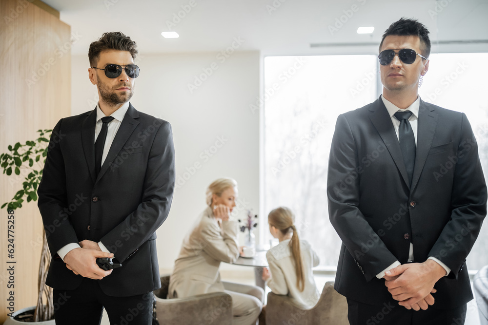 private security service, personal safety concept, good looking ...