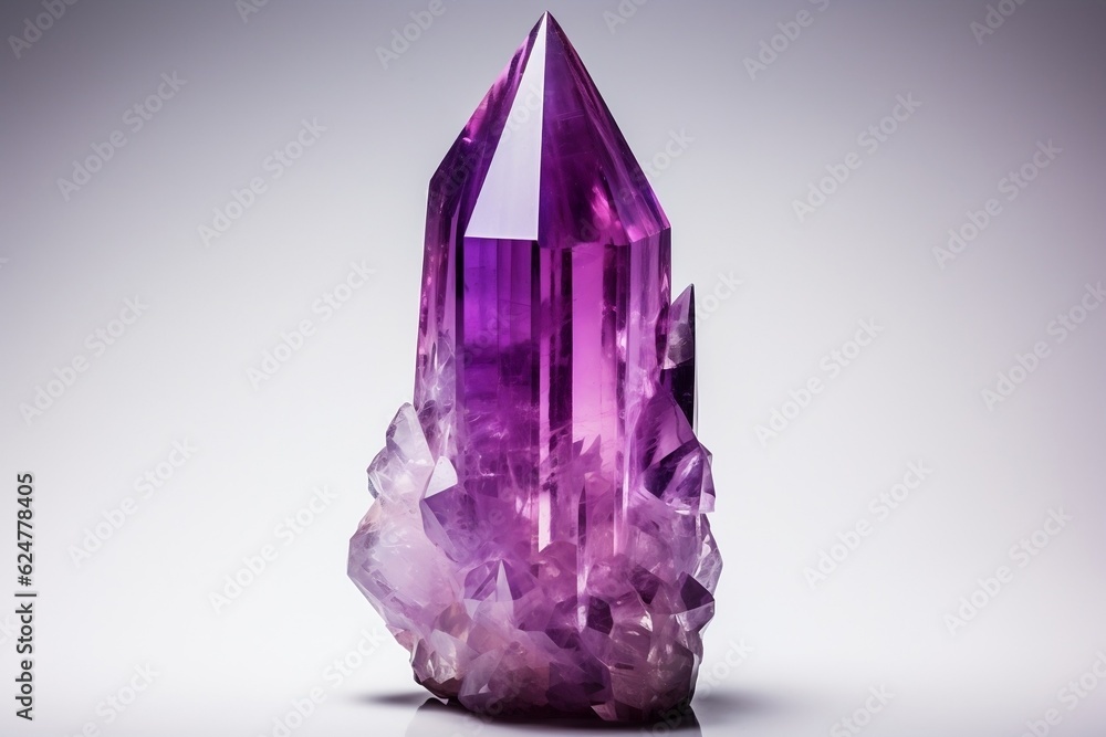 amethyst isolated on white background Stock Photo | Adobe Stock