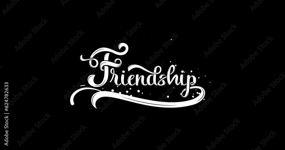 International Day of Friendship. Happy Friendship Day. Handwritten ...